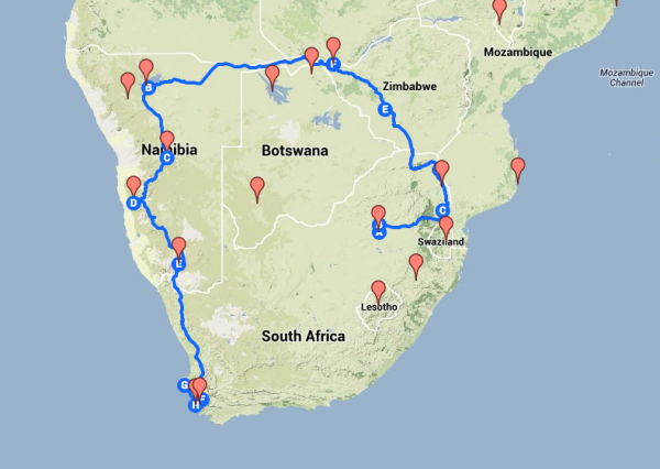 southern-africa-road-trip-map – Manuel Baumann